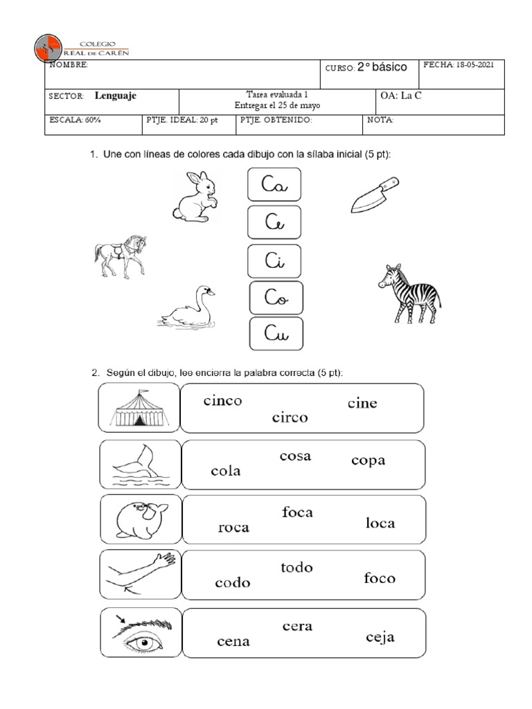 Tarea Evaluada 1 La C | PDF