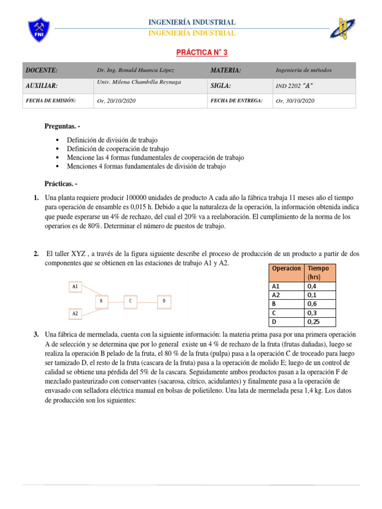 Práctica 3 II-2020 | PDF