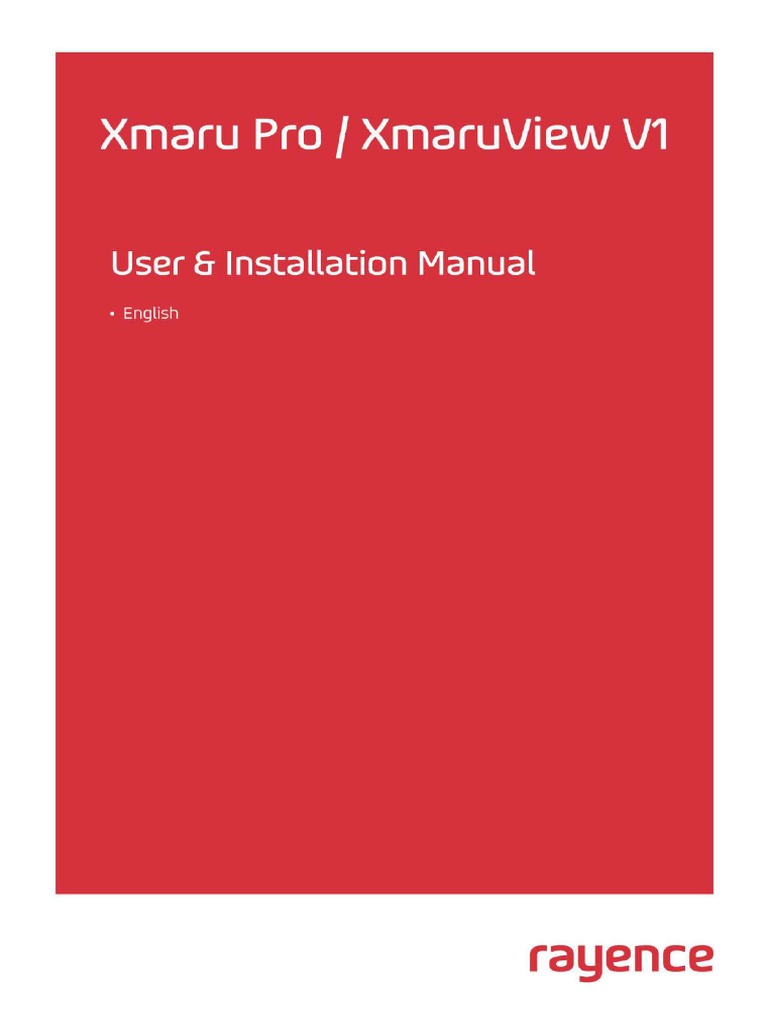 XmaruView V1 - User&installation - ENG | PDF | Random Access Memory ...