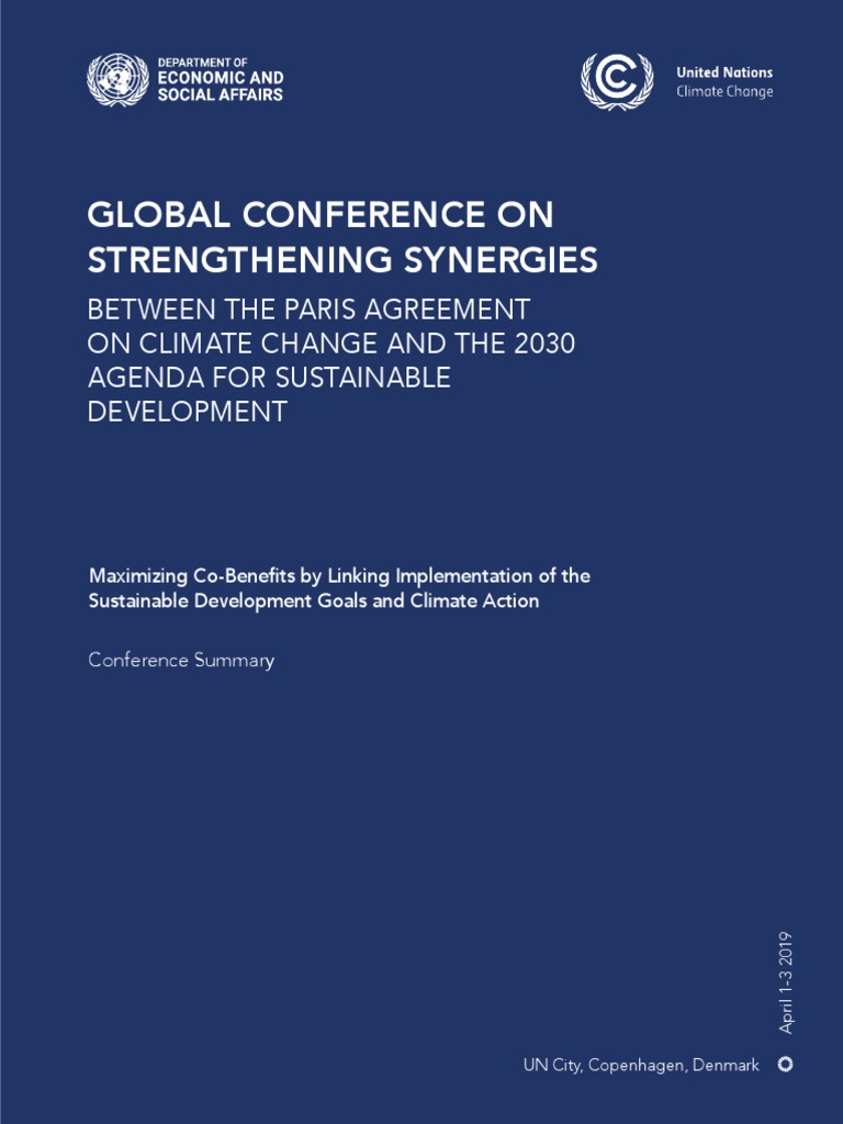 Global Conference On Strengthening Synergies Between The Paris ...