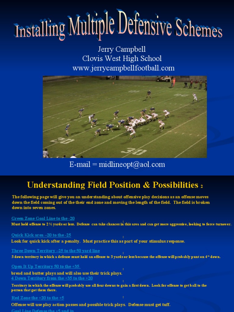 2010 Mega Defensive Schemes Part 1 | PDF | National Football League ...