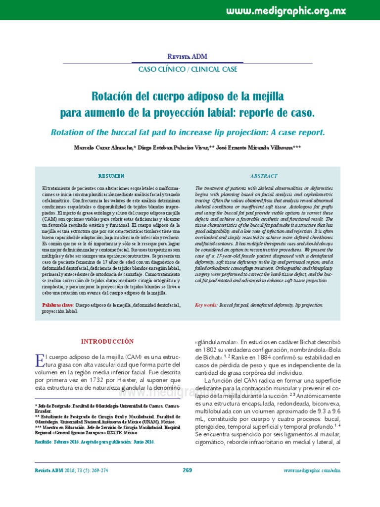 Rotación Del Cuerpo Adiposo | Descargar gratis PDF | Rasgos faciales | Anatomía humana