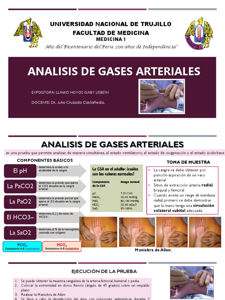 Analisis de Gases Arteriales | PDF | Sangre | Fisiología