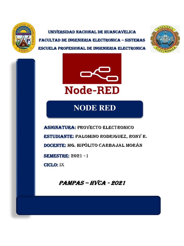 Guía de Instalación y Uso de Node-Red | PDF | Red de computadoras | Red ...