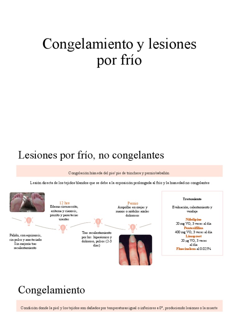 Congelamiento y Lesiones Por Frío | PDF | Medicina | Emergencias Médicas