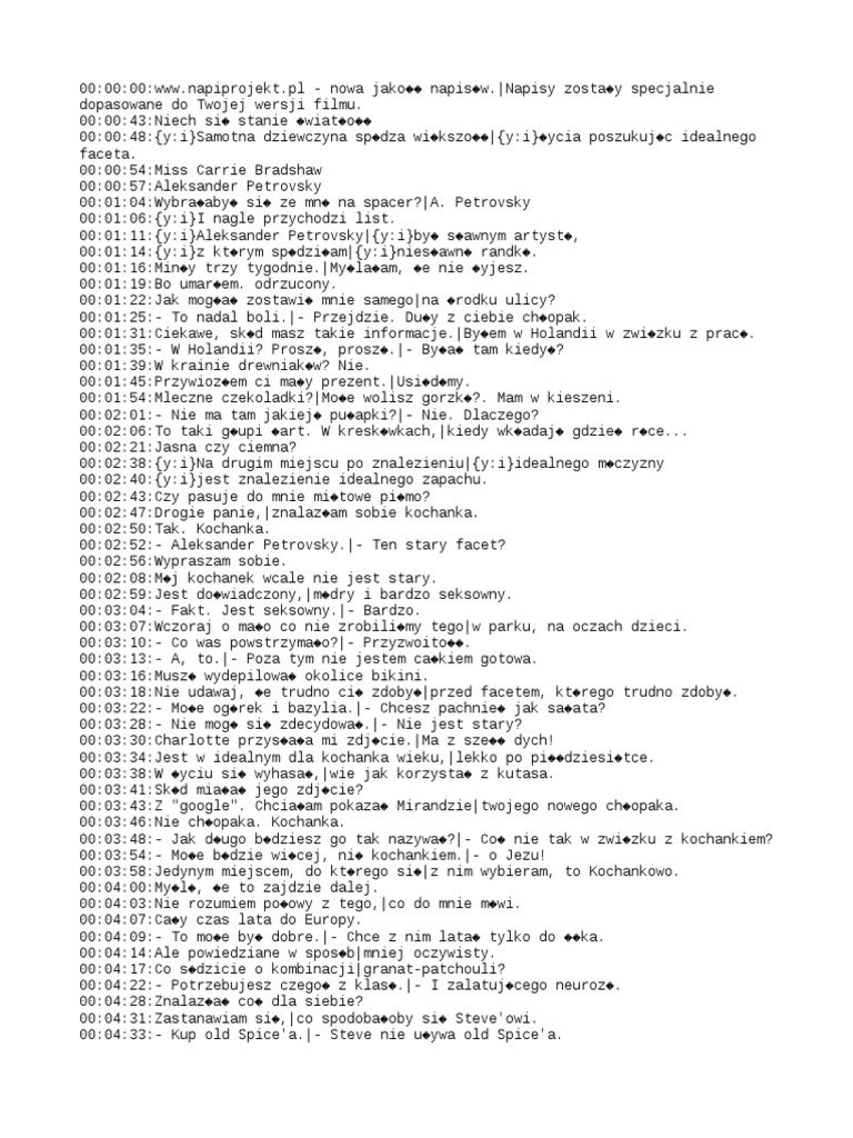 Sex and The City S6E13 - Let There Be Light (RavyDavy) | PDF