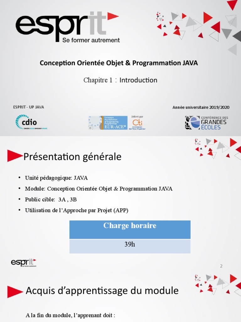 Chapitre 1 Introduction | PDF | Java (Langage de programmation ...