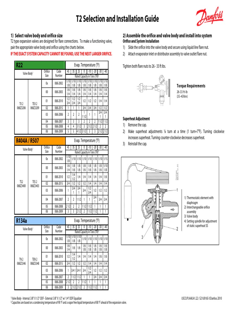 T2 Selection and Installation Guide | Descargar gratis PDF | Liquids ...