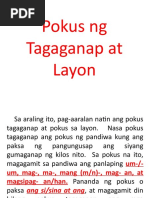 10 ARALIN 4 POKUS NG PANDIWA (Tagaganap at Layon) | PDF