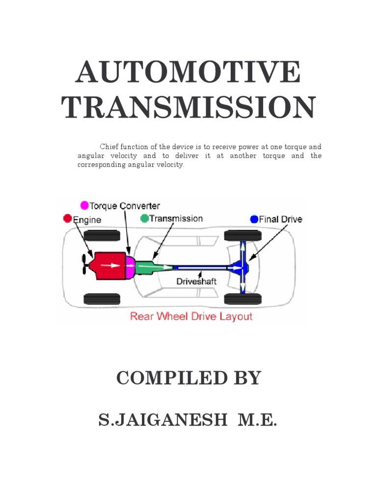 Automotive Transmission | PDF