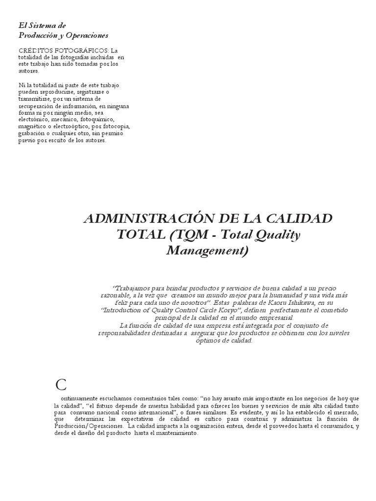 Administracion de Calidad-2-12 | PDF | Calidad (comercial) | Benchmarking