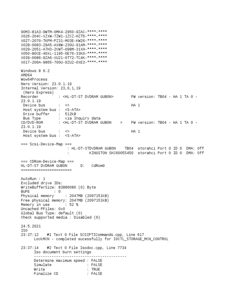 Log | PDF | Computing | Computer Data Storage