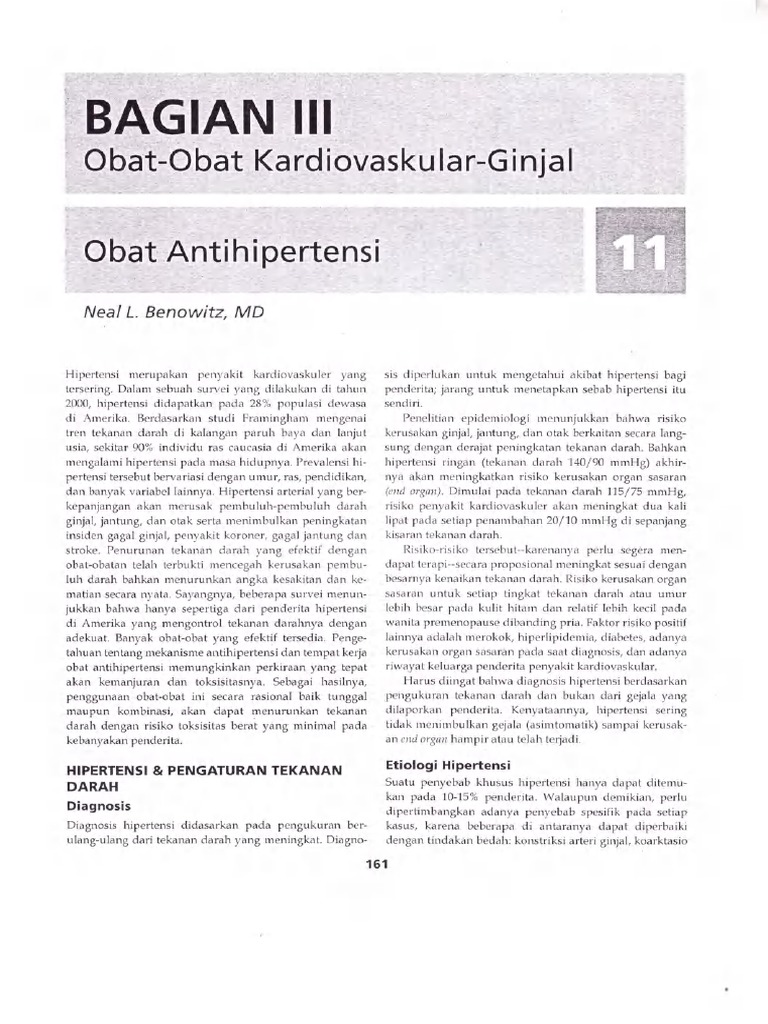 Bagian III. Obat-Obat Kardiovaskular-Ginjal | PDF