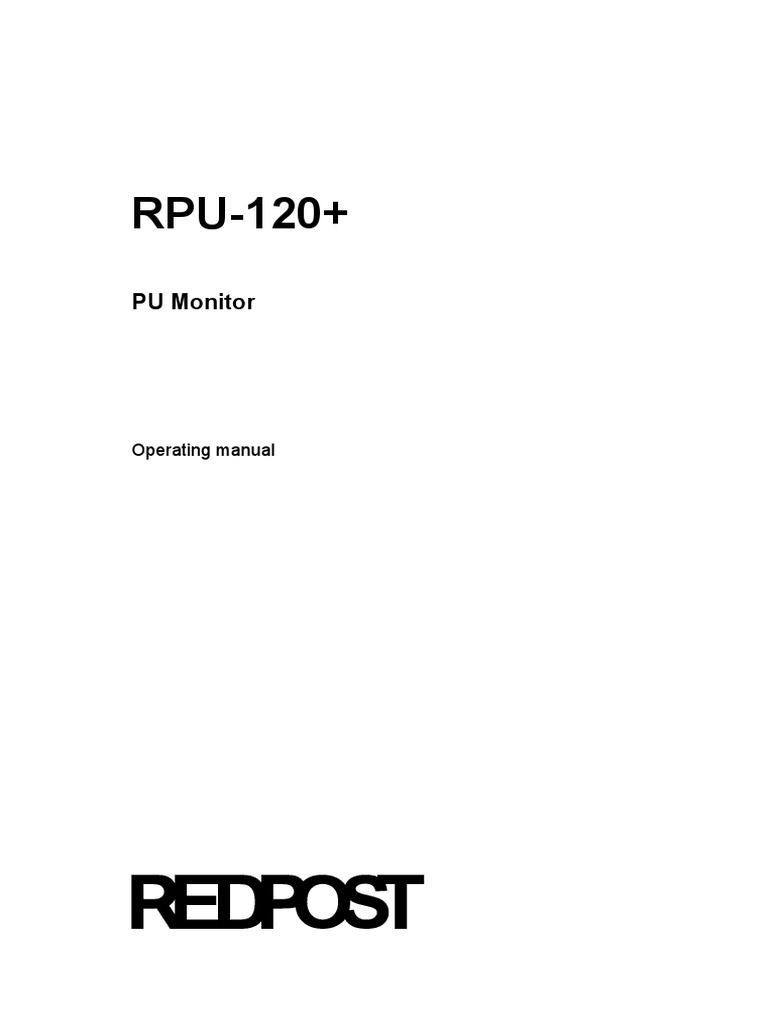 PU Monitor: Operating Manual | PDF | Battery Charger | Backlight