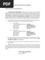 SPA For BIR | PDF | Power Of Attorney | Taxes