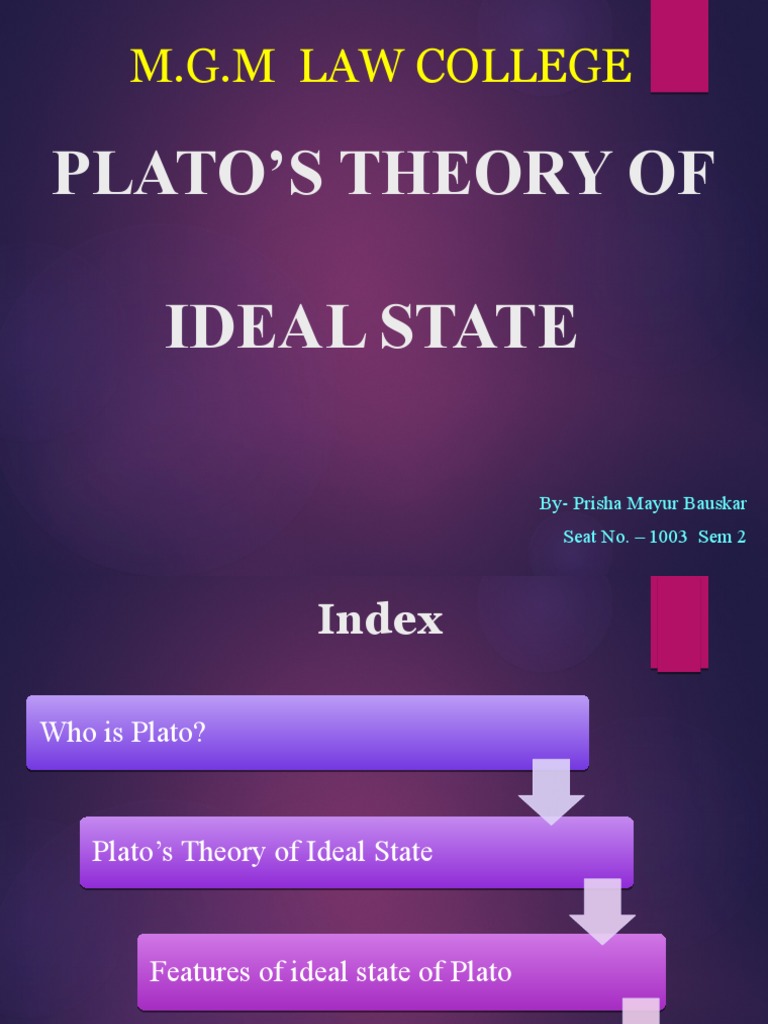 Plato's Ideal State Explained | PDF | Plato | Justice