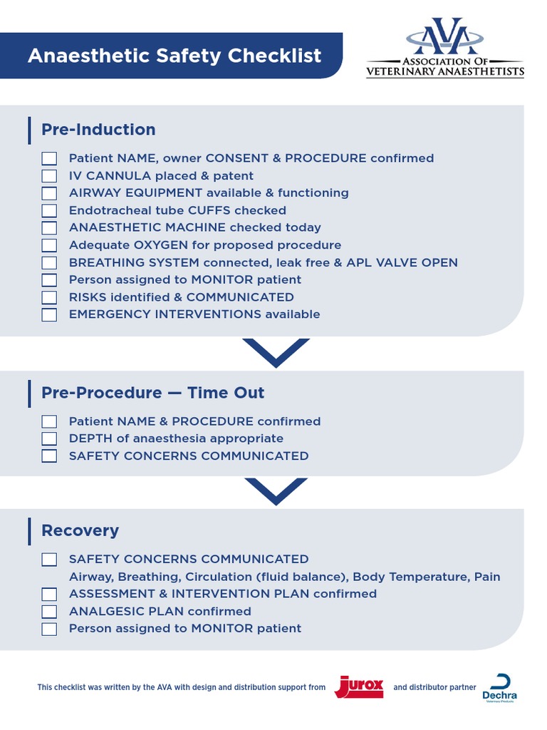 Check List AVA | PDF | Anesthesia | Clinical Medicine