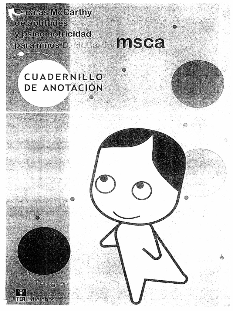 Cuadernillo de Anotación McCarthy | PDF