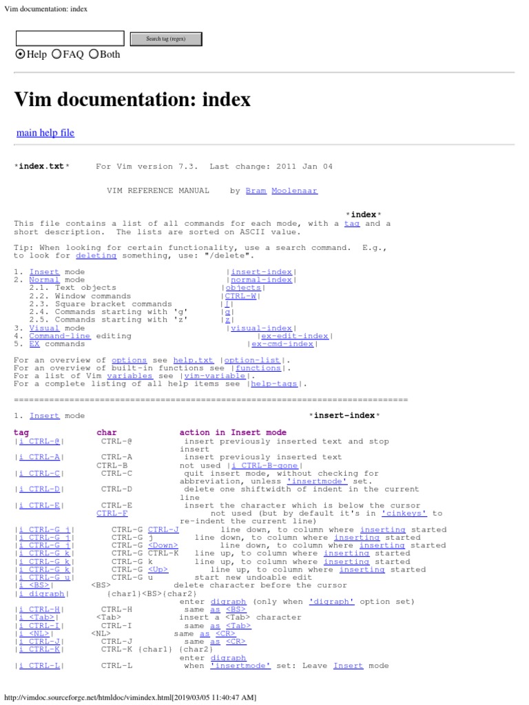 Vim Editor Documentation | PDF | Software Development | Software Engineering