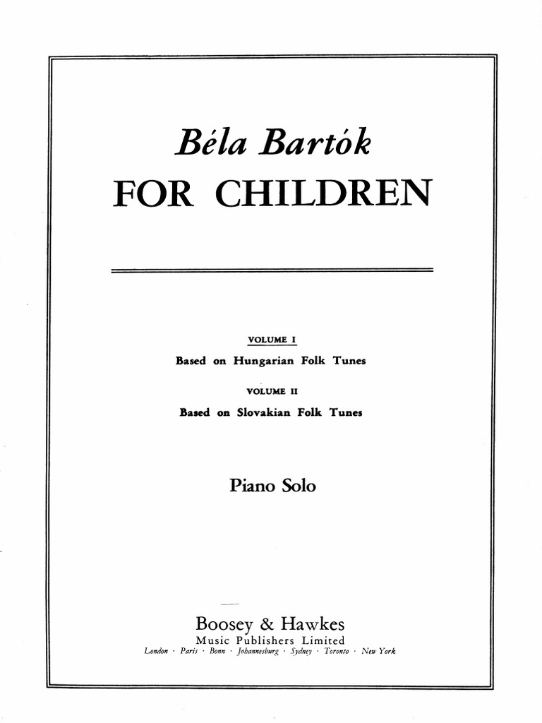 Bartok - For Children 1 Revised | PDF