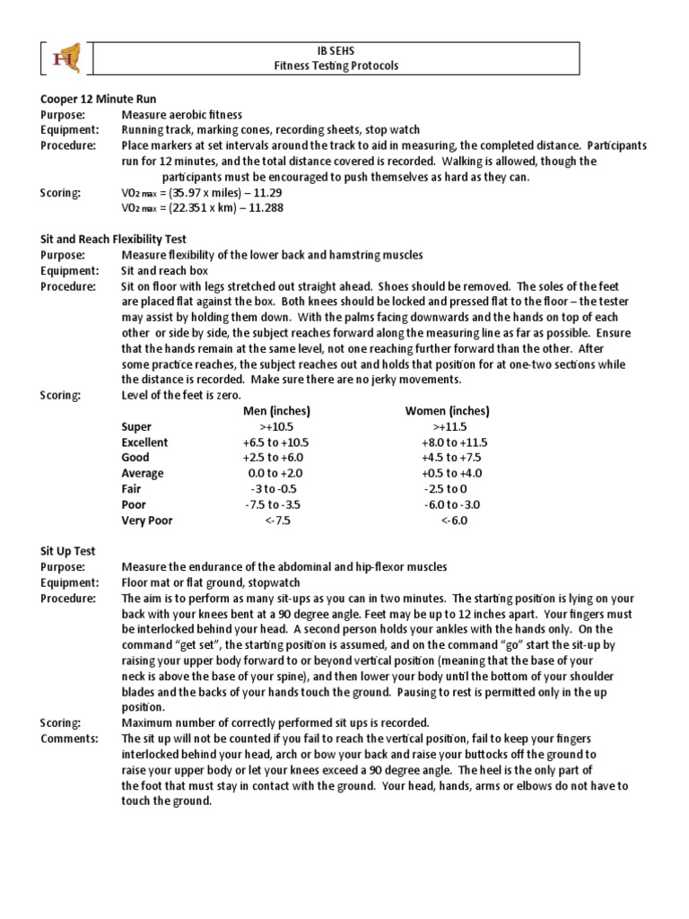 6.3.3 Fitness Testing Protocols | Download Free PDF | Hand | Recreation