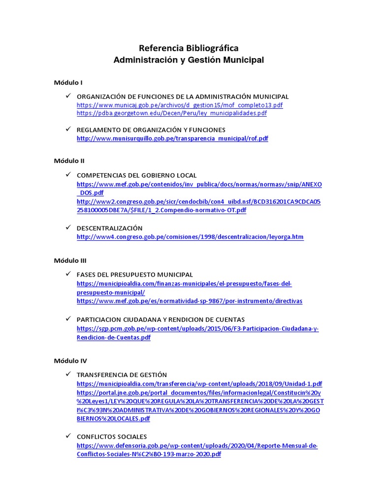 Bibliografía Complementaria | PDF