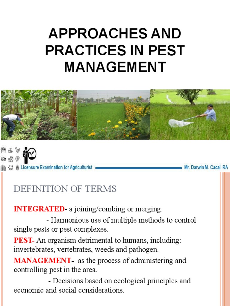 Approaches and Practices in Pest Management | PDF | Pesticide | Pest ...