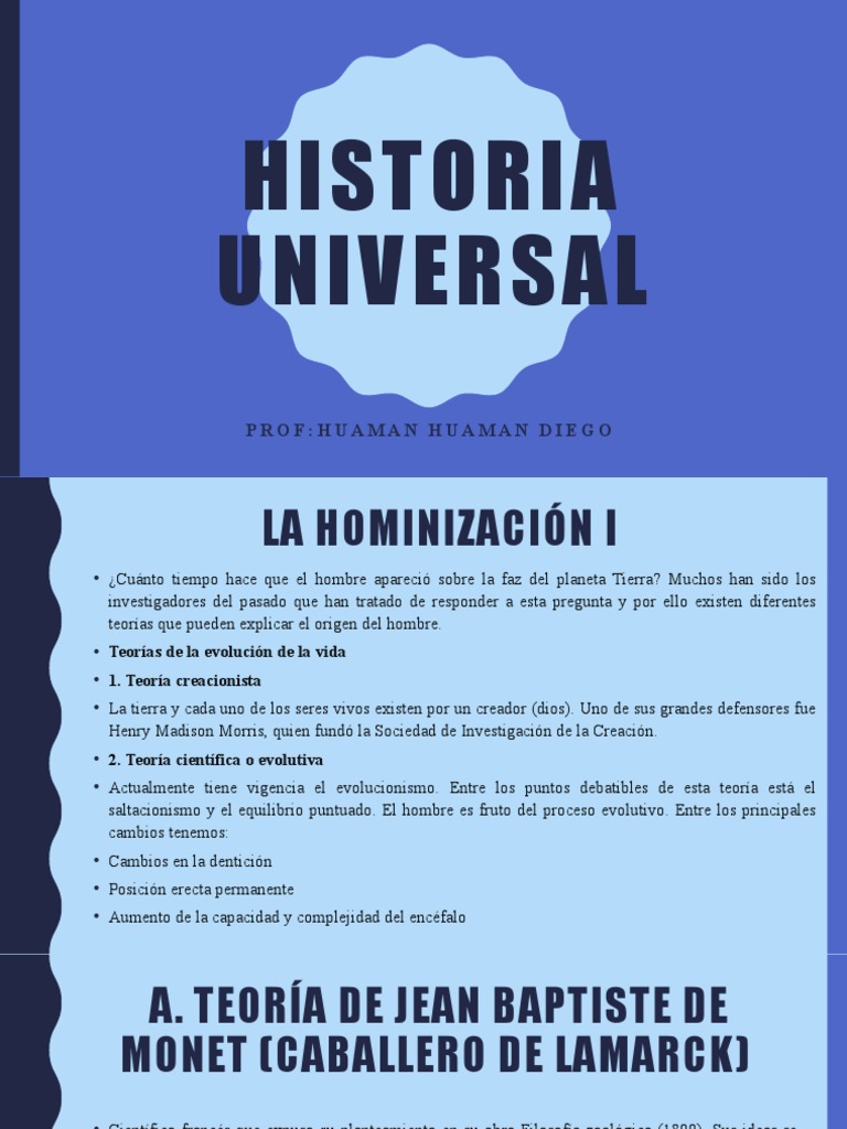 La Hominización I | PDF | Evolución | Ciencias de la vida