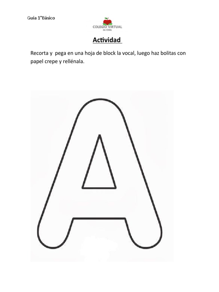 Actividades para Aprender la Vocal A | PDF