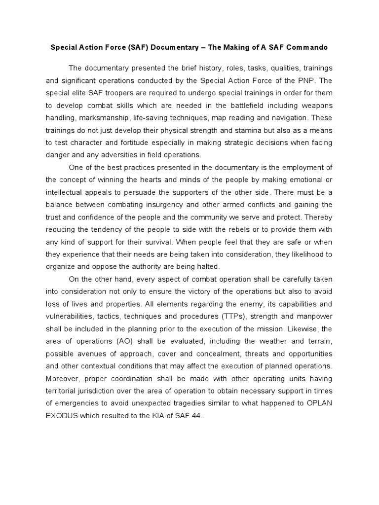 Inside the Making of a SAF Commando | PDF | Politics | History