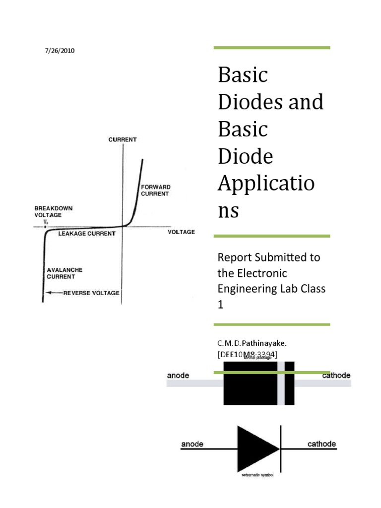 Basic Diodes and Basic Diode Applications | PDF | Rectifier | Diode