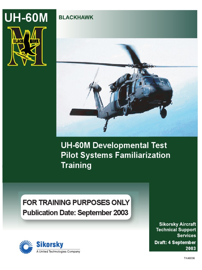 UH-60M Test PIlot Course Fam Guide | PDF | Sikorsky Uh 60 Black Hawk ...