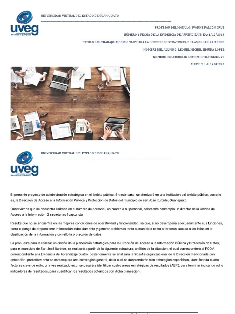 Modelo TMP Michel Segura | PDF | Planificación | Ciencia cognitiva