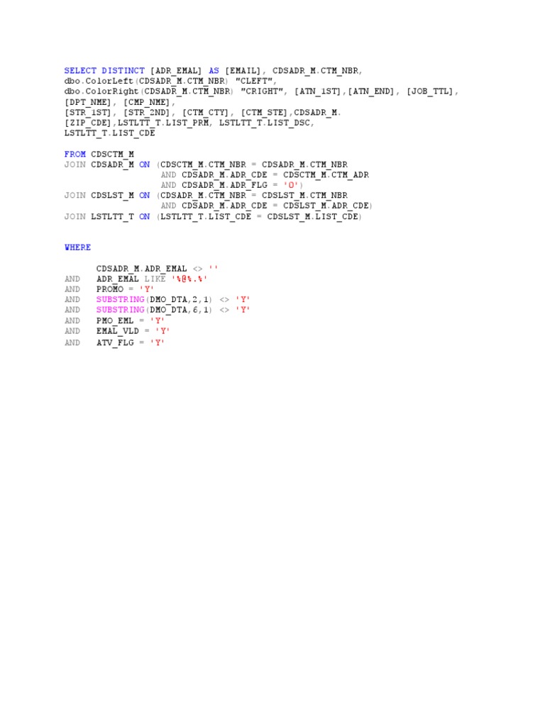 List Pull Types | PDF