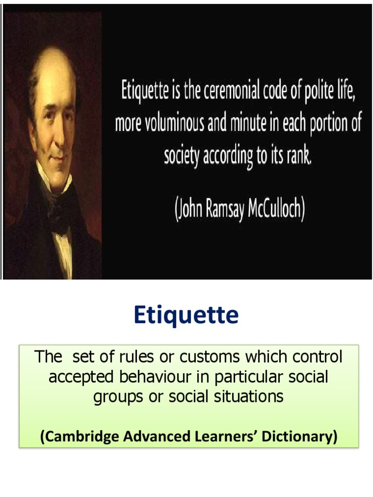 Business Etiquette and Professionalism: Guidelines for Appropriate ...