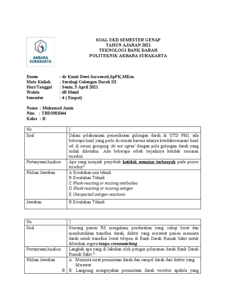 Soal Vignette SGD III Muhamad Amin | PDF | Pengembangan Diri | Kesehatan Holistik