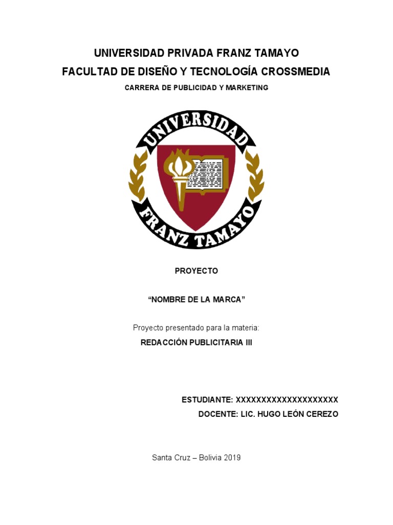 Caratula Oficial Unifranz | PDF