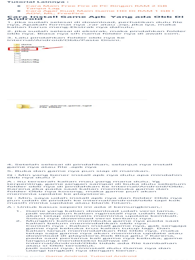 Cara Install Game Apk + Obb Di Android, Beserta Gambar ! - Nyantaidulu ...