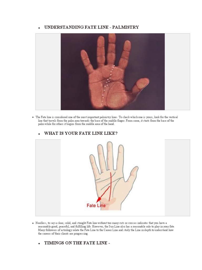 Understanding Fate Line | PDF