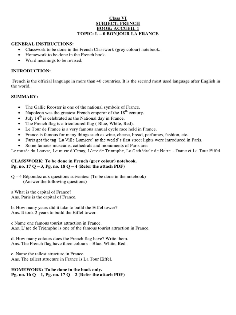 6 - French | PDF | France | Paris