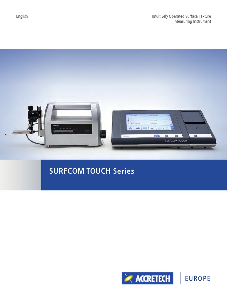 SURFCOM TOUCH Overview ACCRETECH B 83 964 E 2106 EU | PDF | Usb ...