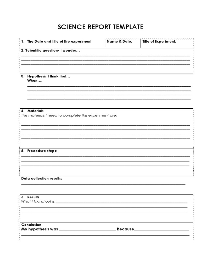Science Report Template Guide | PDF | Computers