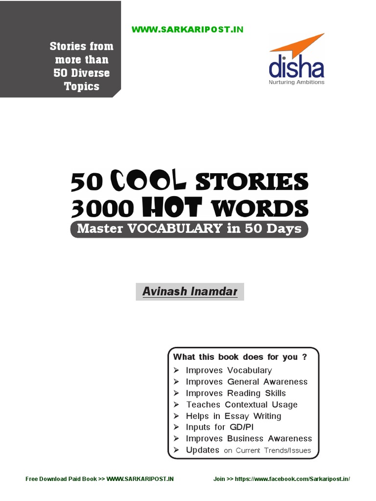 Disha Master Vocabulary in 50 Days Book Download | PDF | Transgender ...