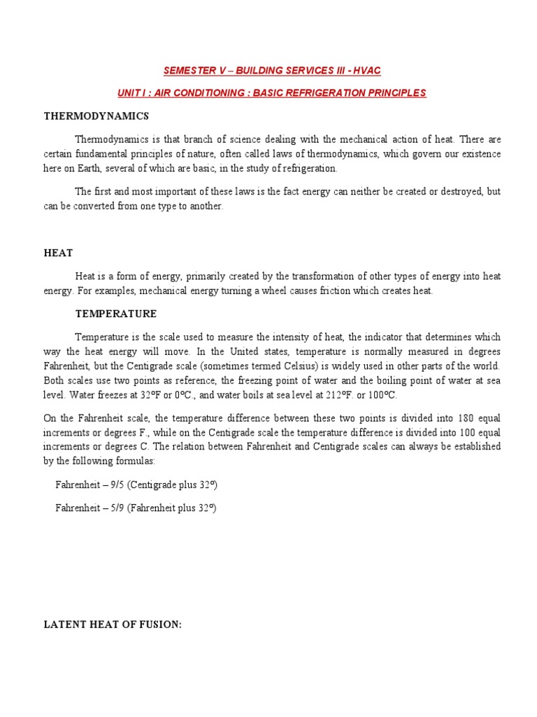 HVAC Basics for Engineering Students | PDF | Electric Motor | Air ...