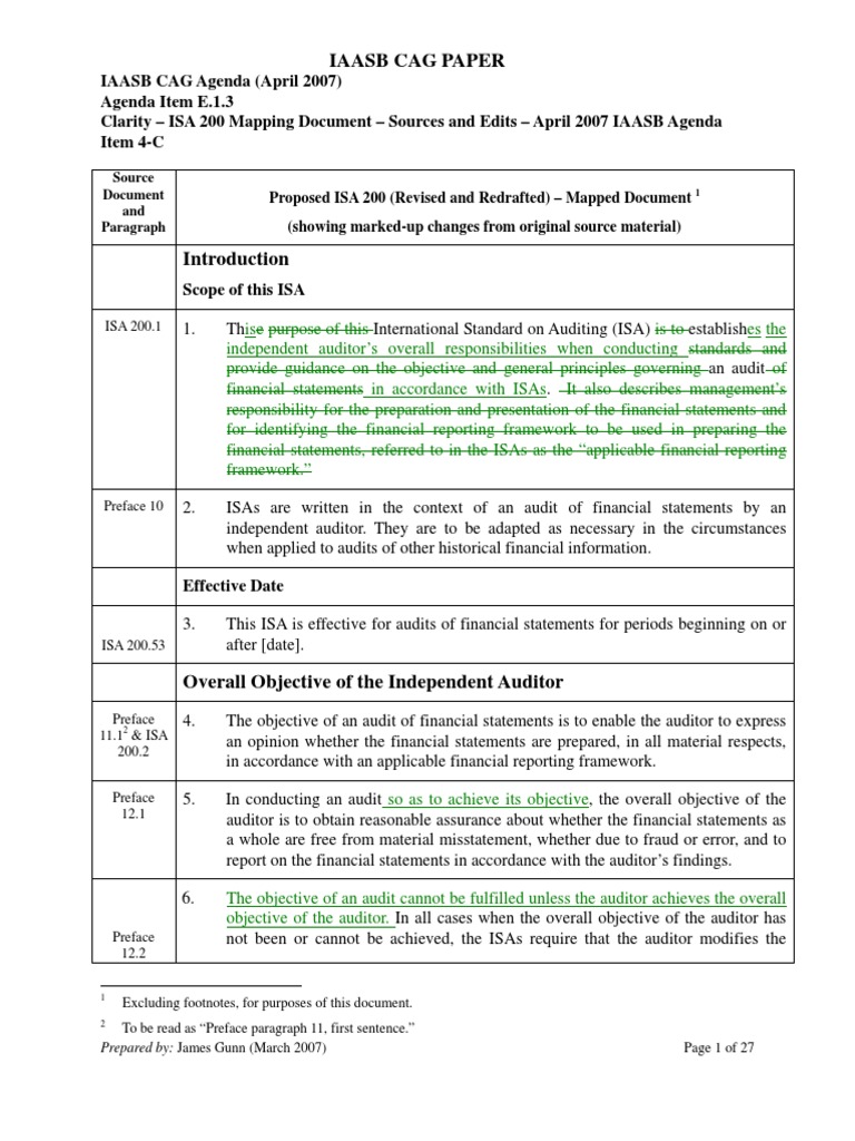Iaasb Cag Paper | PDF | Financial Audit | Audit