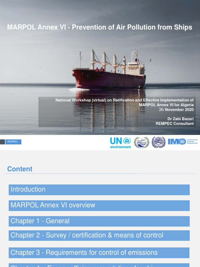ZB L01 MARPOL Annex VI Regulations (Final) | PDF | Chlorofluorocarbon ...