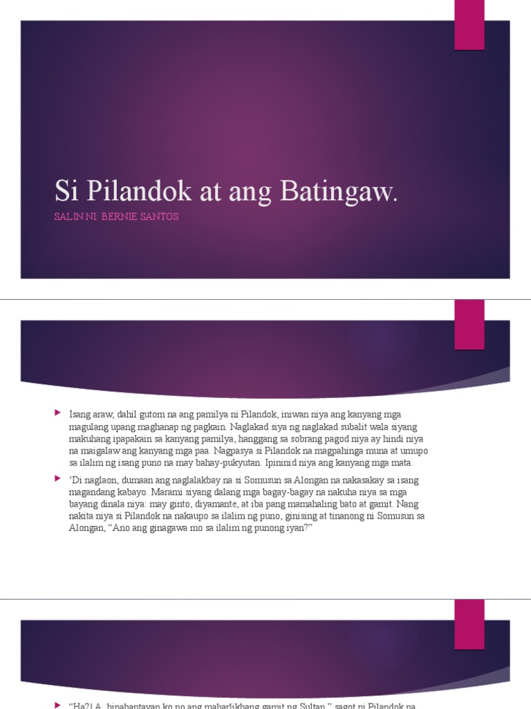 Si Pilandok at Ang Batingaw | PDF