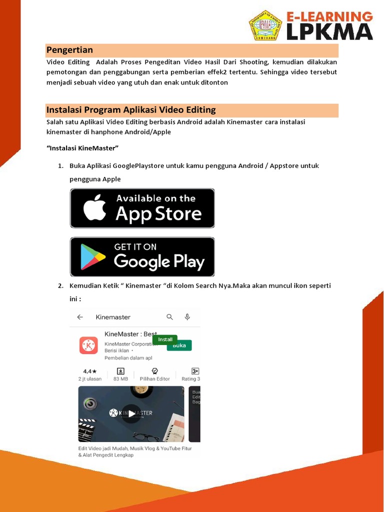 Modul 1 - Pengertian, Pengenalan & Instalasi Aplikasi Video Editing | PDF