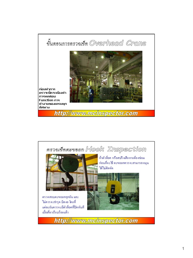 Overhead Crane Instruction Manual | PDF