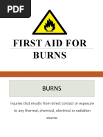 FIRST AID NOTES (Students & Trainers) | PDF | Burn | First Aid